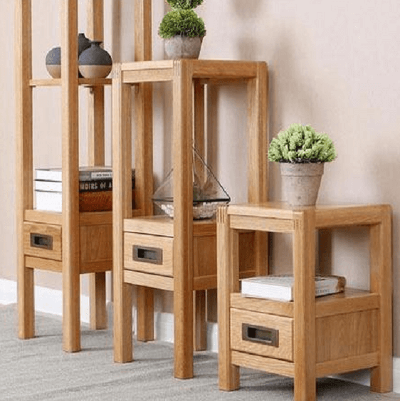 Augustus - Classic Wooden Open Hallway Cupboard | bright & plus