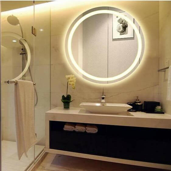 Rosetta - LED Light Frame Round Mirror | bright & plus